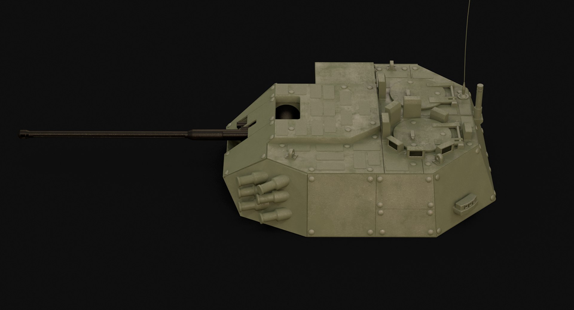 3D Model Hitfist 30mm Turret - TurboSquid 1330113
