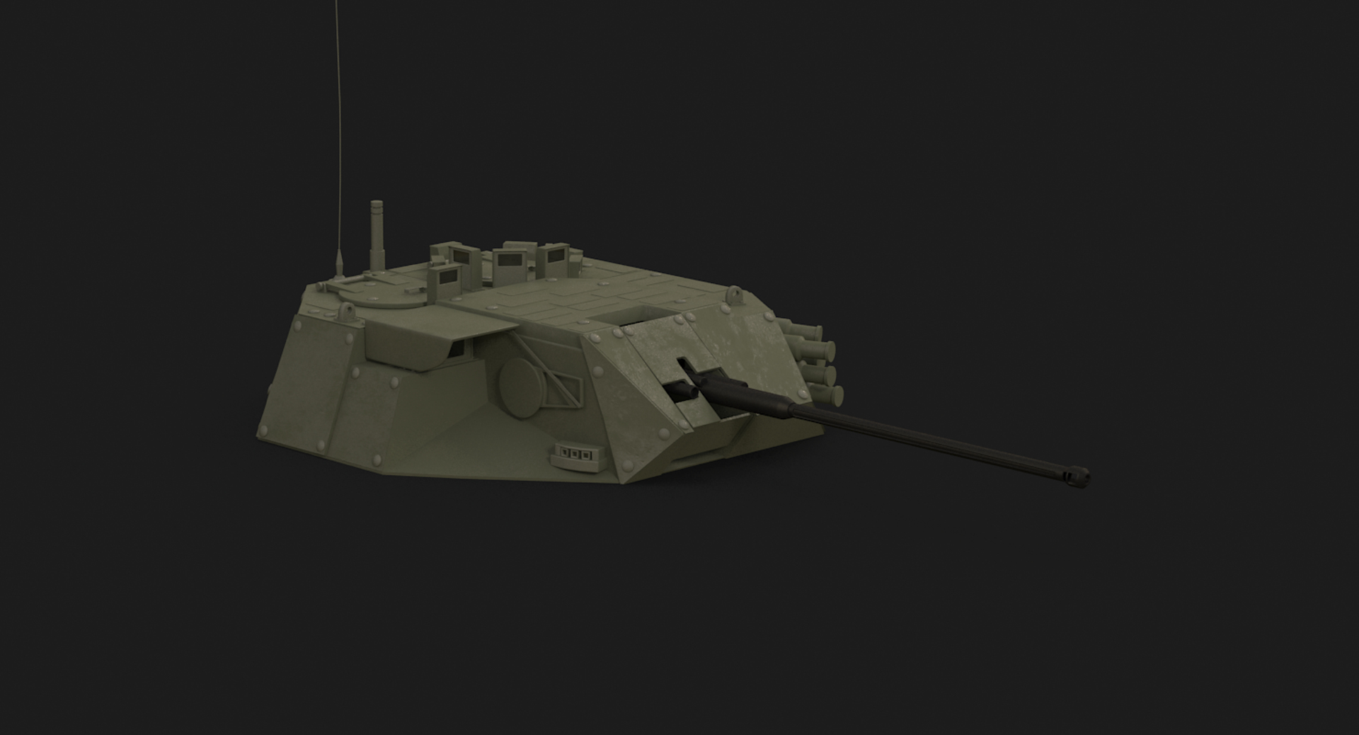 3D Model Hitfist 30mm Turret - TurboSquid 1330113