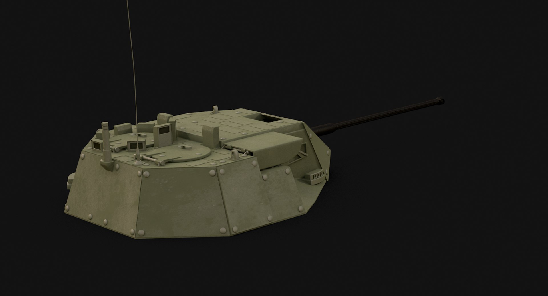 3D Model Hitfist 30mm Turret - TurboSquid 1330113
