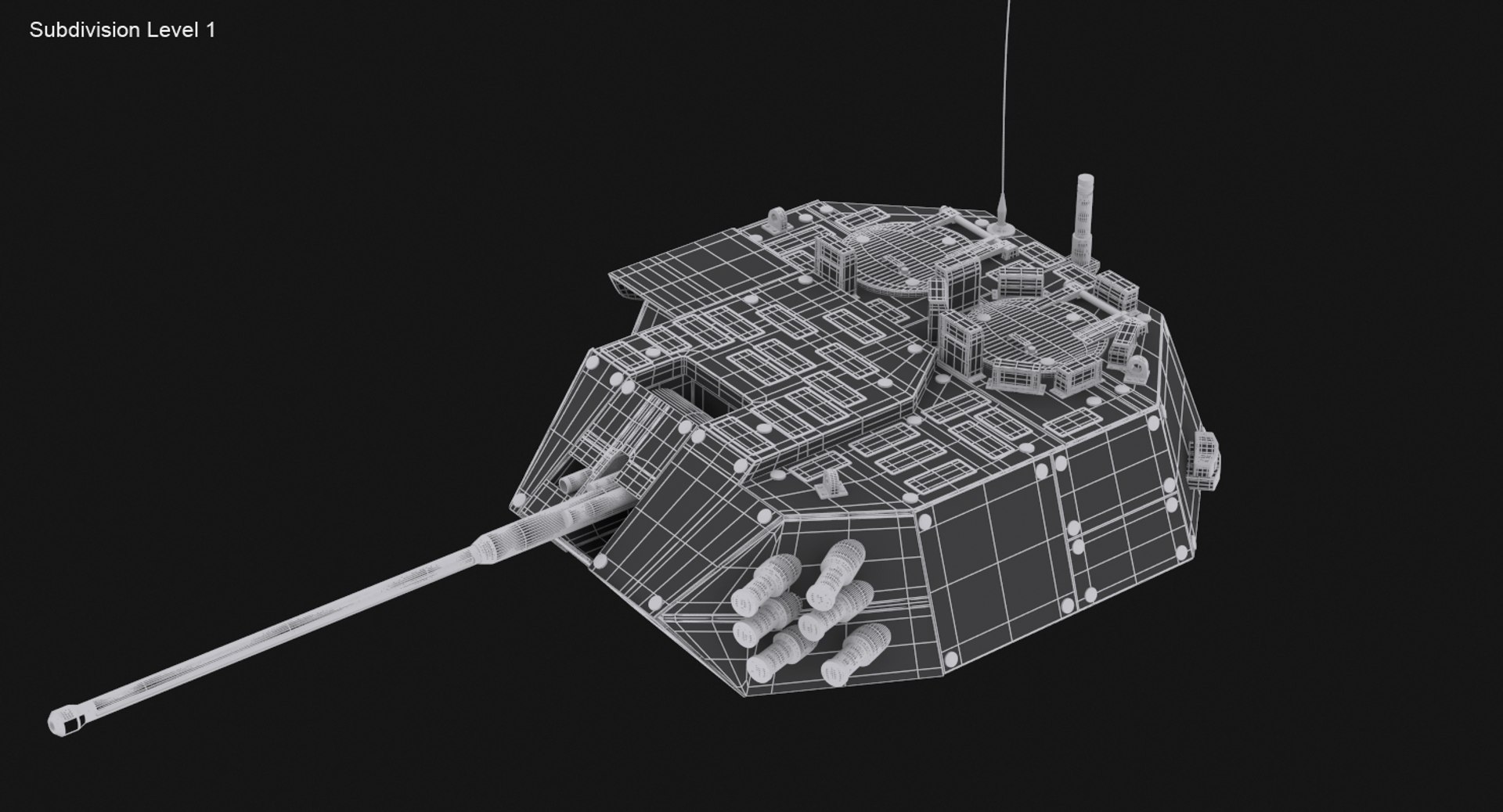 3D Model Hitfist 30mm Turret - TurboSquid 1330113