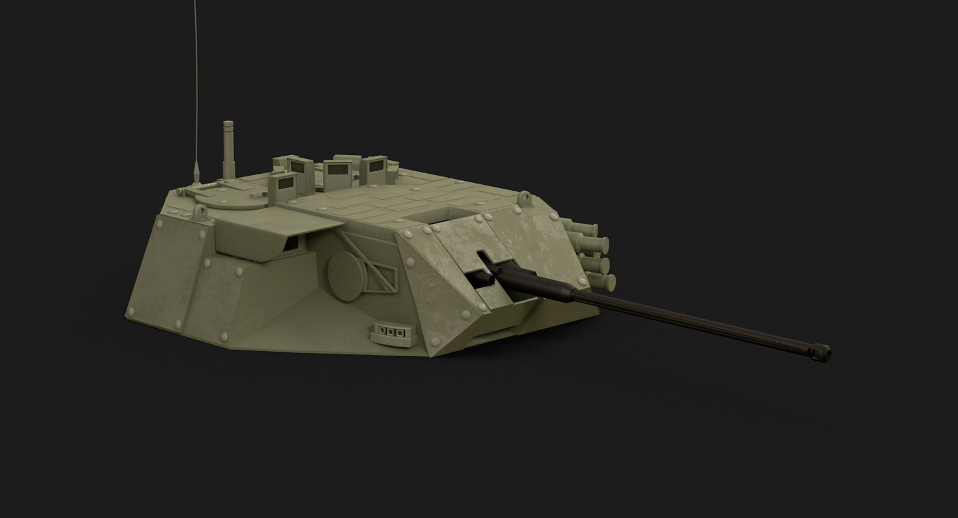 3D Model Hitfist 30mm Turret - TurboSquid 1330113
