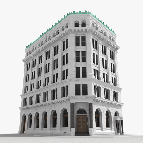 3d corner building london model