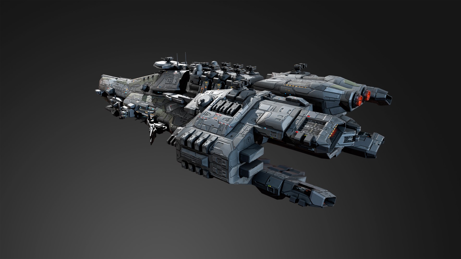 3D G6 Battleship Spacecraft - TurboSquid 1900226