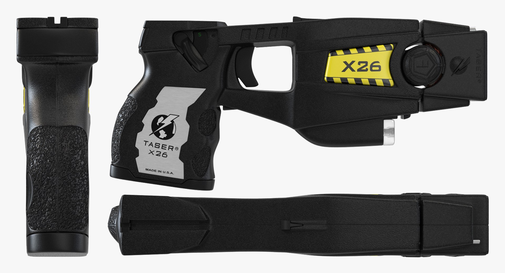 Police Taser Gun 3d Model