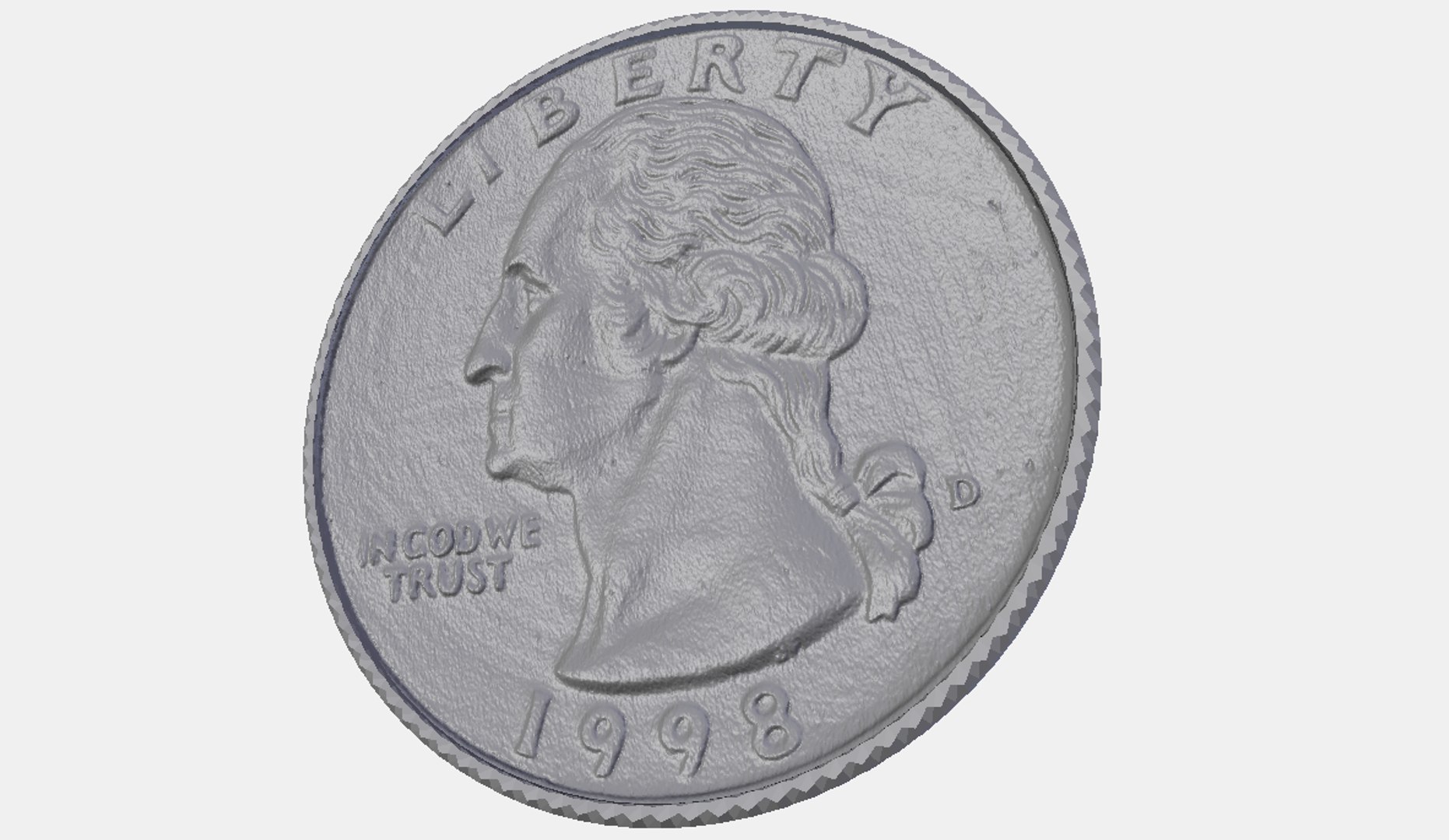 Quarter Coin 3D Model - TurboSquid 1700462