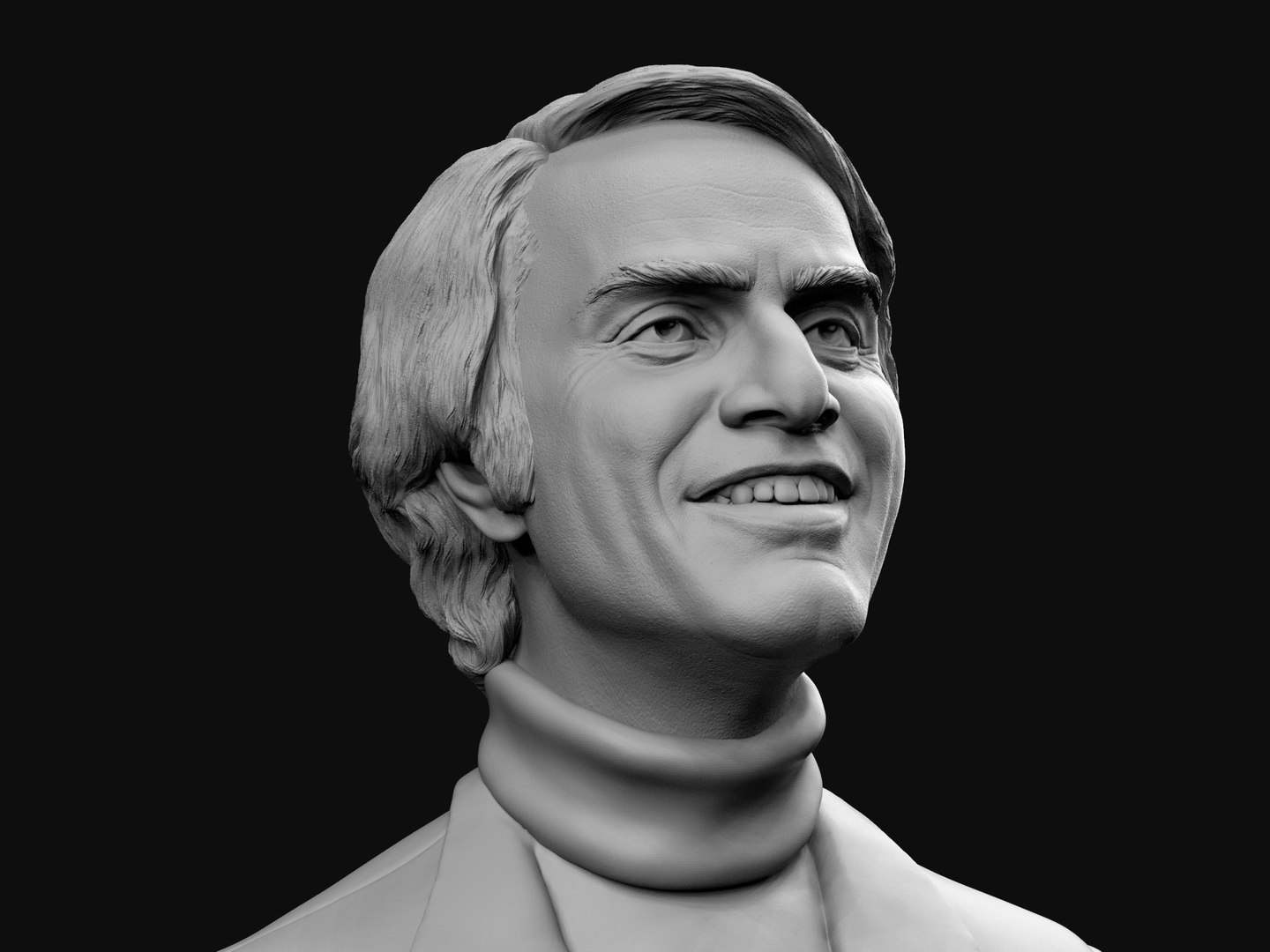 3D Carl Sagan Bust - TurboSquid 2081586
