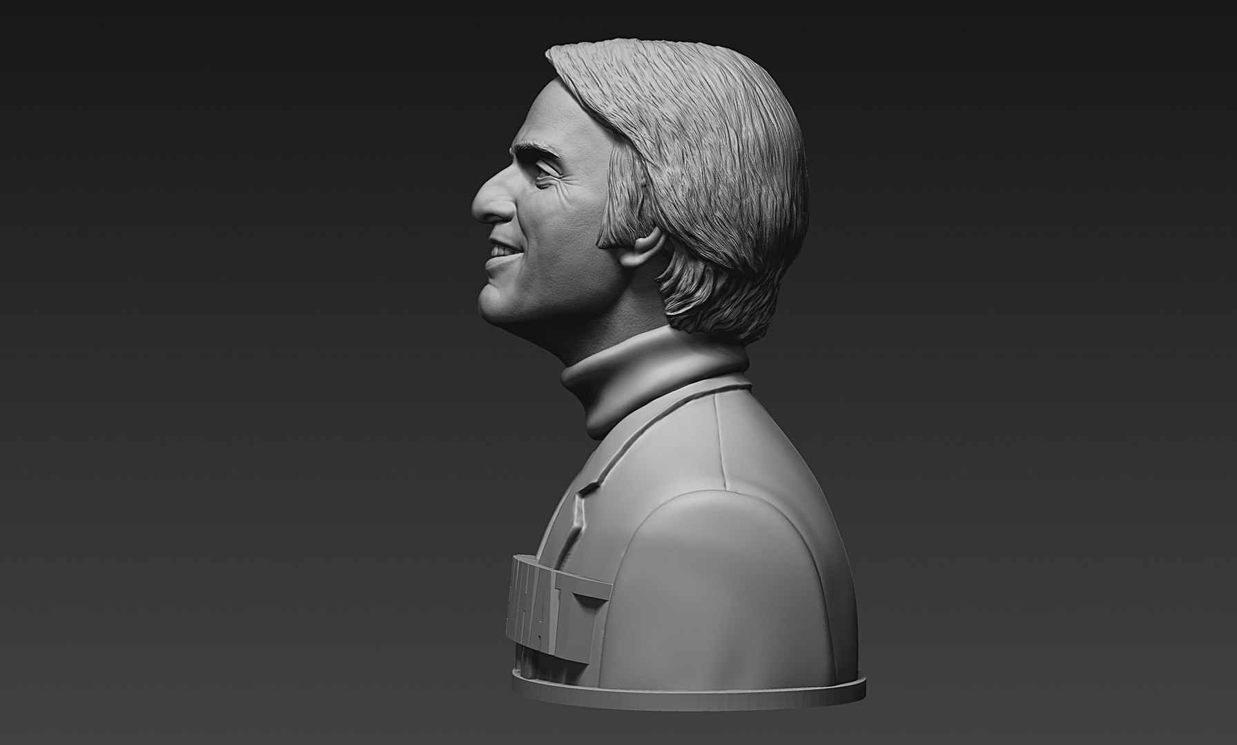3D Carl Sagan Bust - TurboSquid 2081586