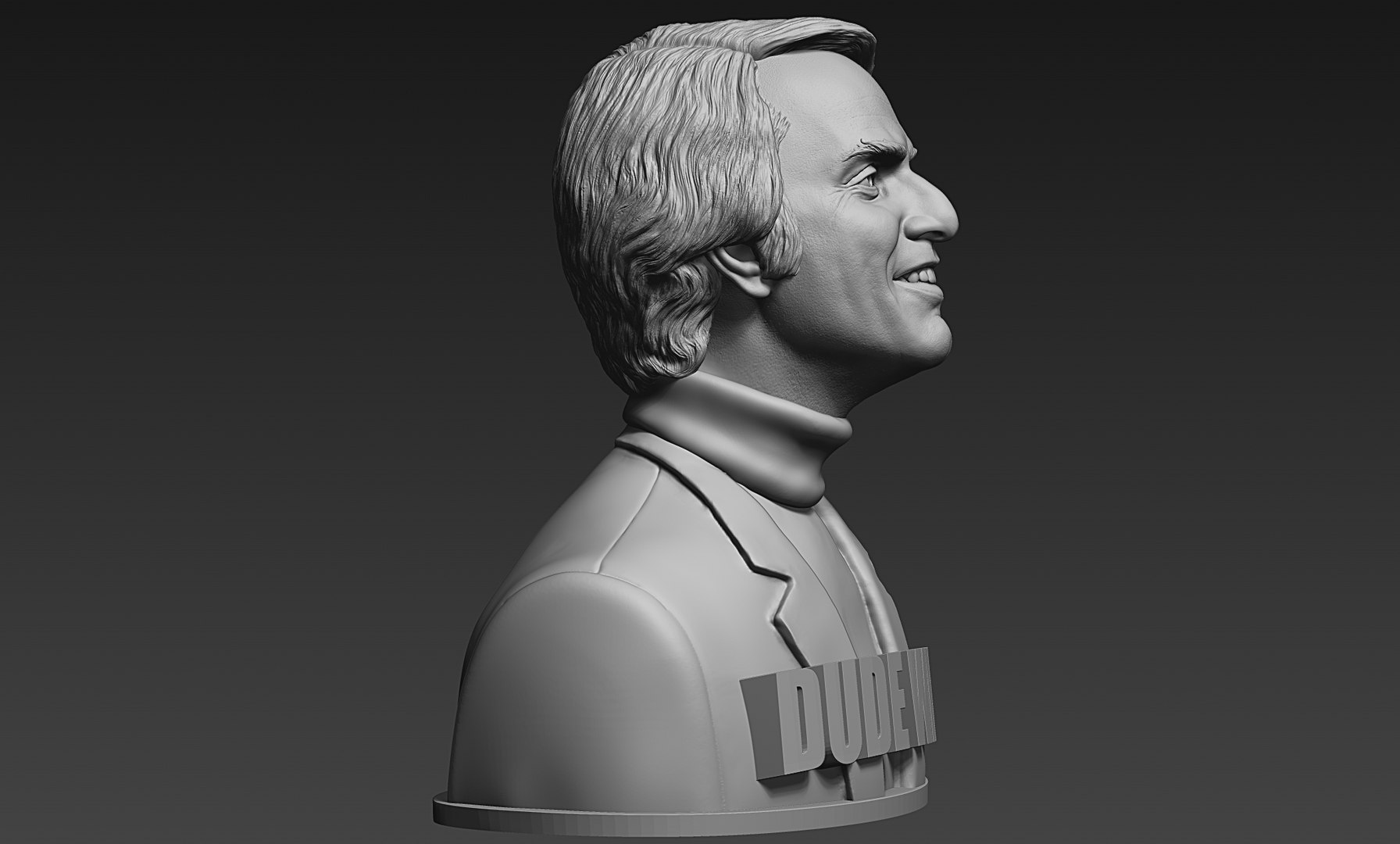 3D Carl Sagan Bust - TurboSquid 2081586