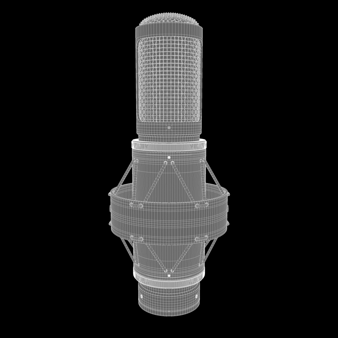 3d Microphone Mic Brauner Model