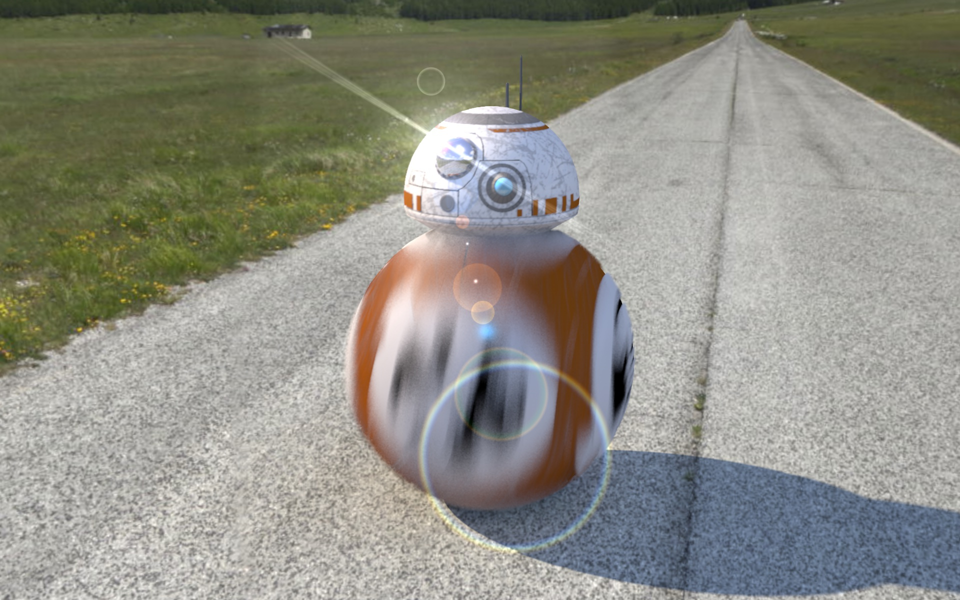 3d bb8 star-wars droid model