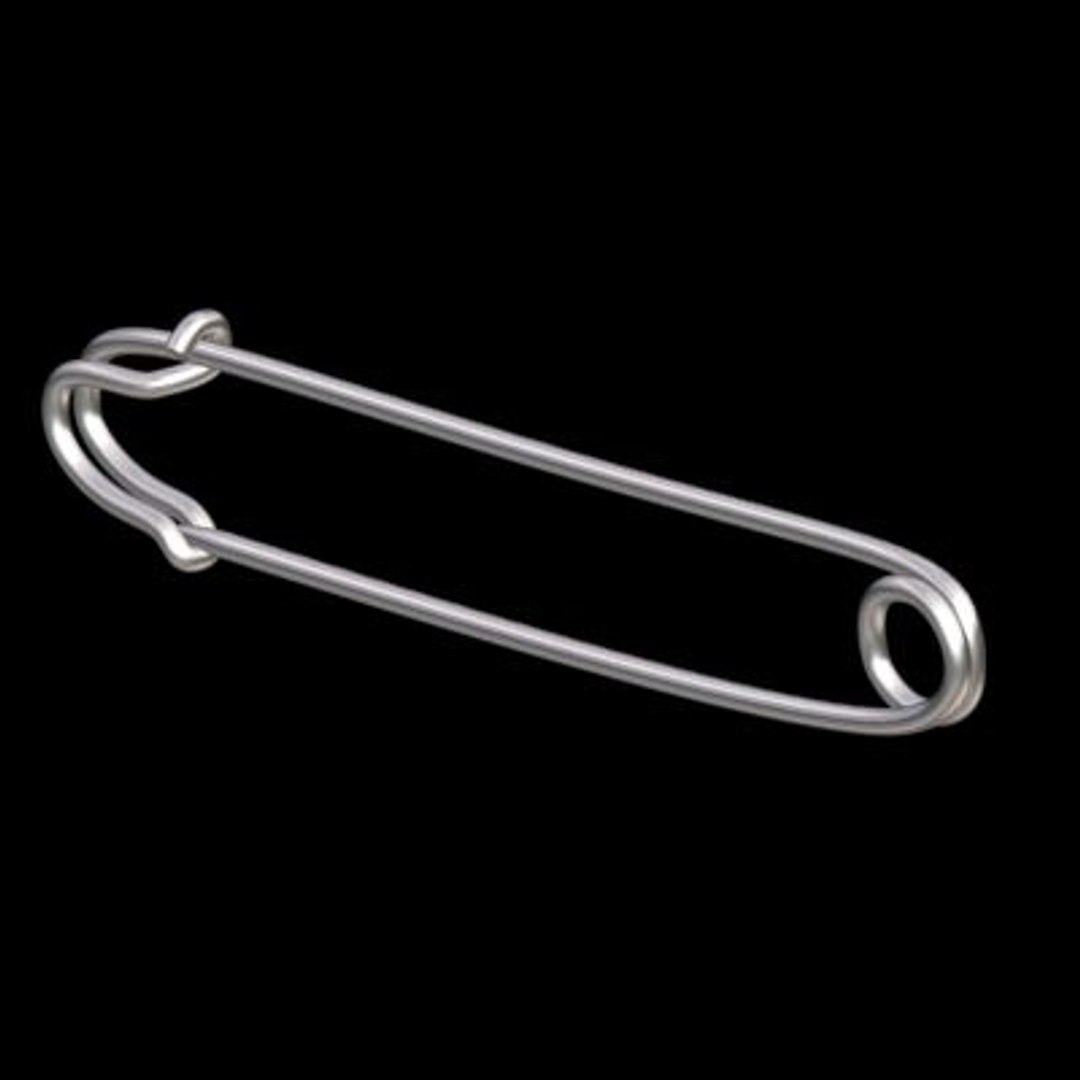 3d Safety Pin Model