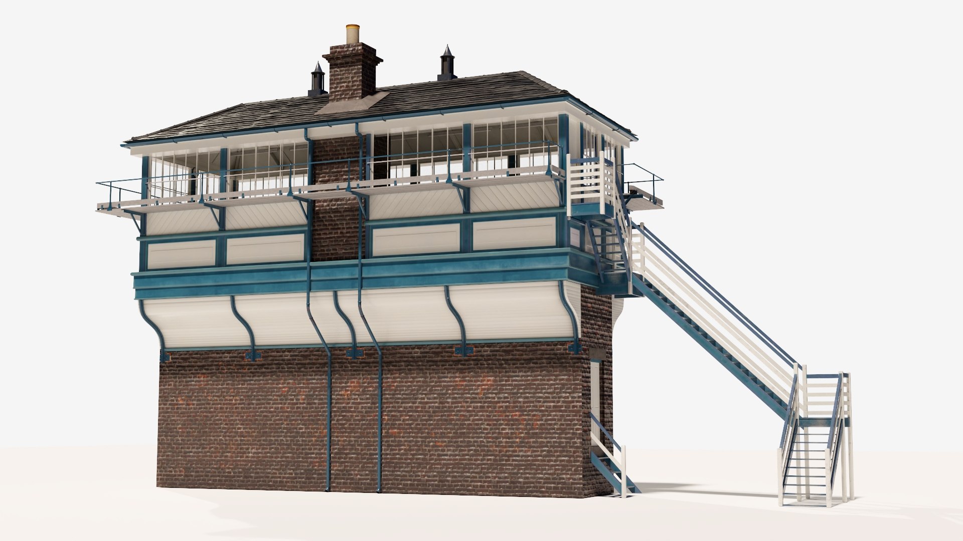 3D Model Train Signal Box - TurboSquid 2309968