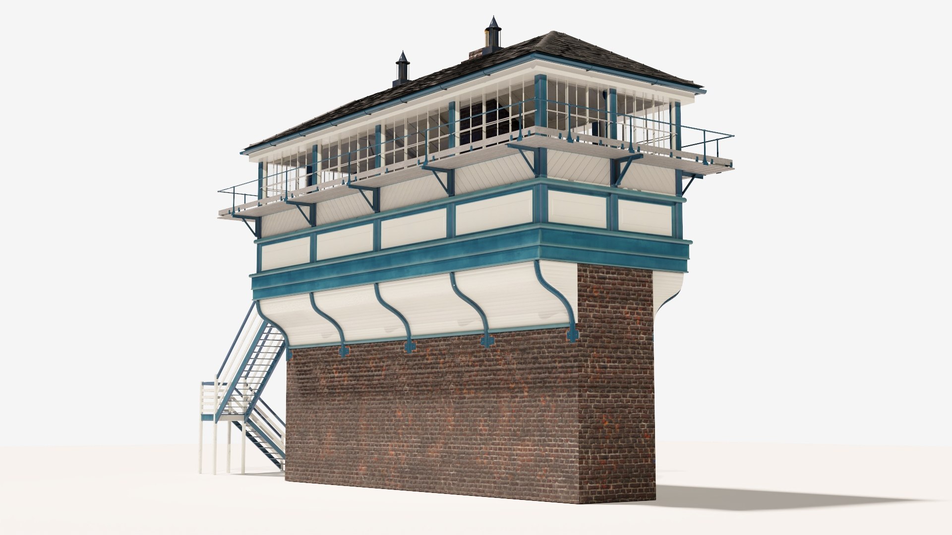 3D Model Train Signal Box - TurboSquid 2309968