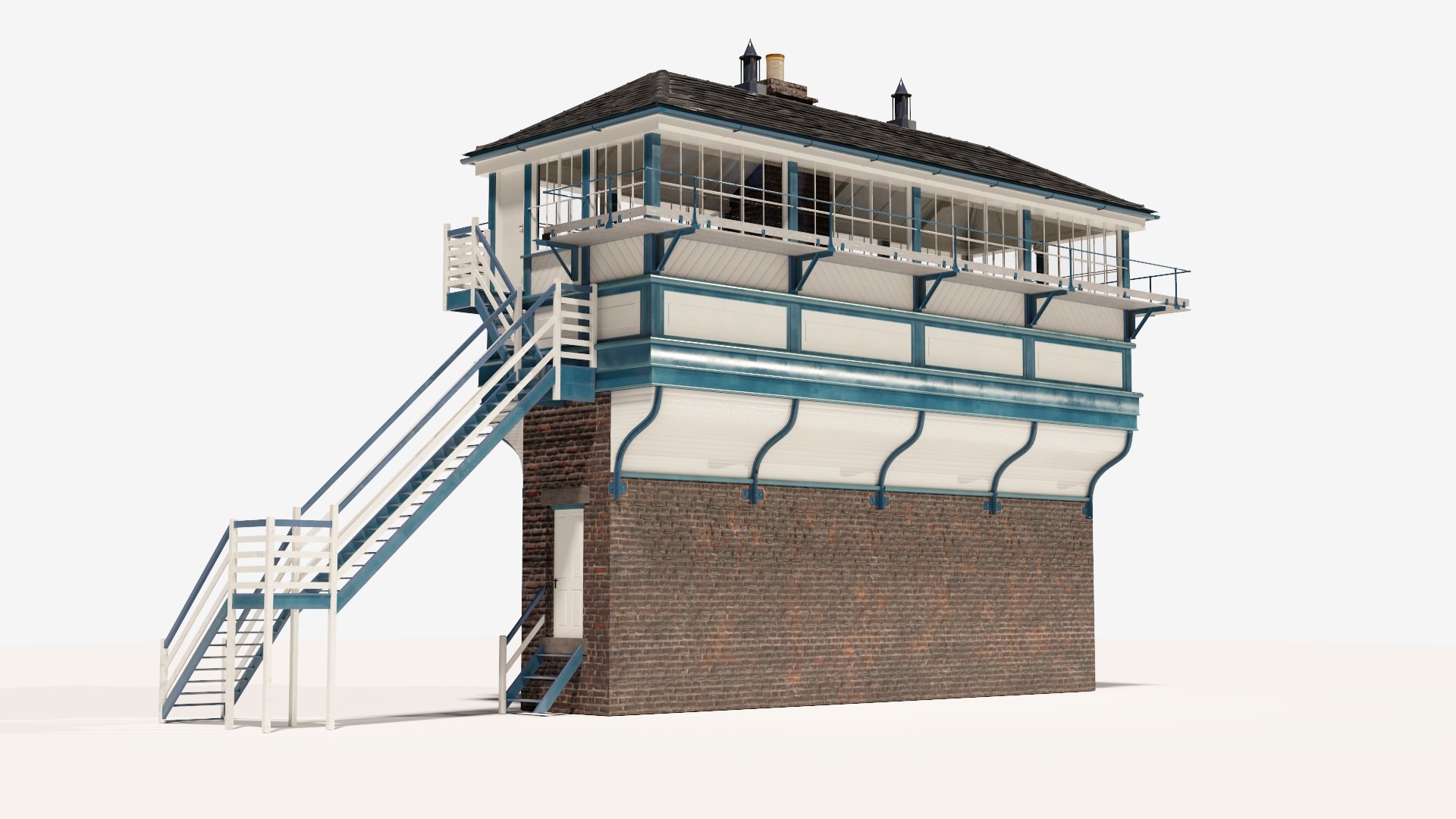3D Model Train Signal Box - TurboSquid 2309968