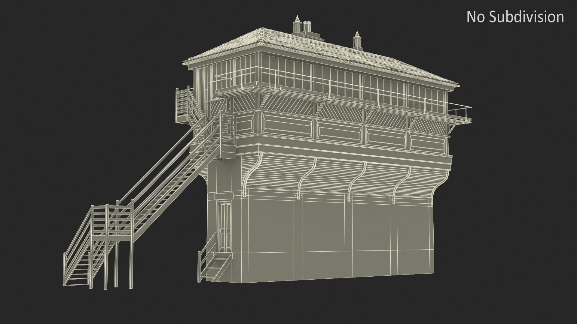 3D Model Train Signal Box - TurboSquid 2309968