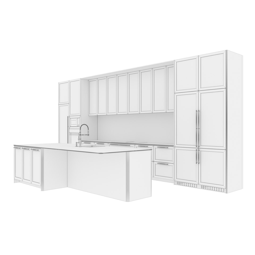 Kitchen Set 41 3D Model - TurboSquid 2187748