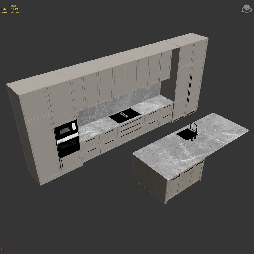 Kitchen Set 41 3D Model - TurboSquid 2187748