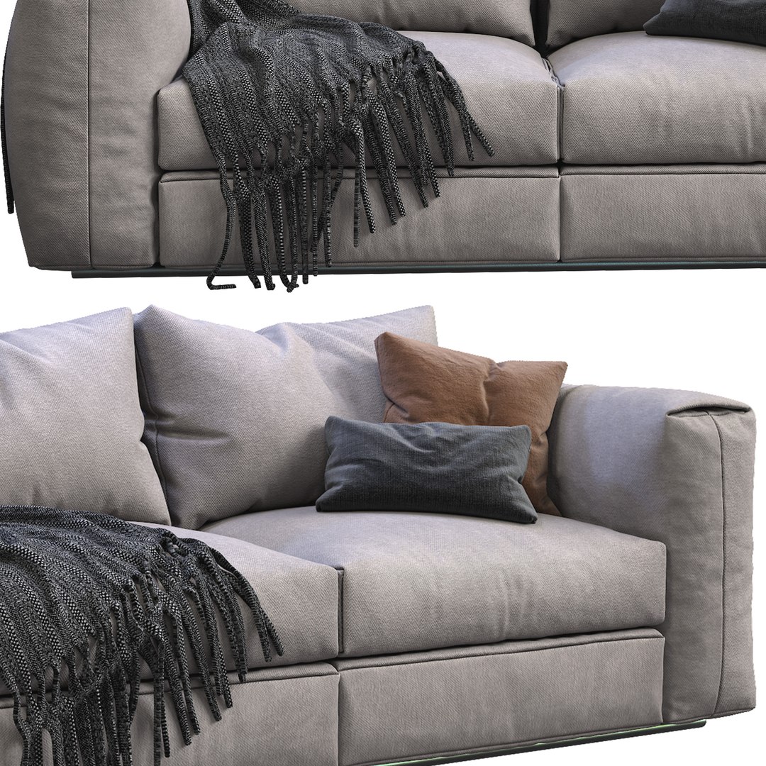 Flexform Sofa Asolo 3D Model - TurboSquid 1636893