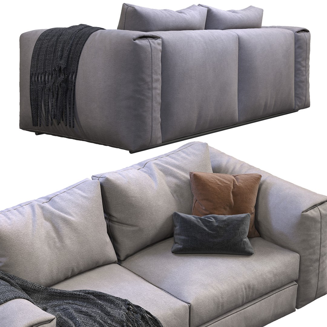 Flexform Sofa Asolo 3D Model - TurboSquid 1636893
