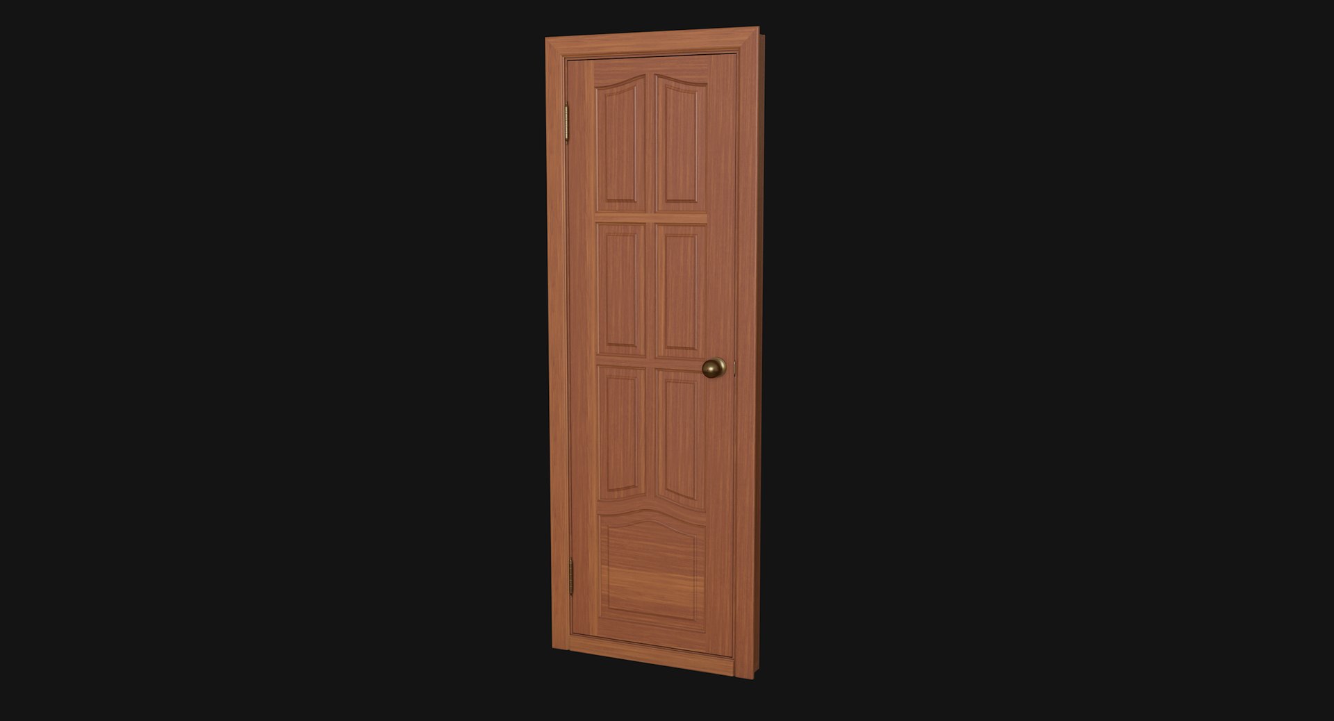 3D realistic wooden door model - TurboSquid 1290986