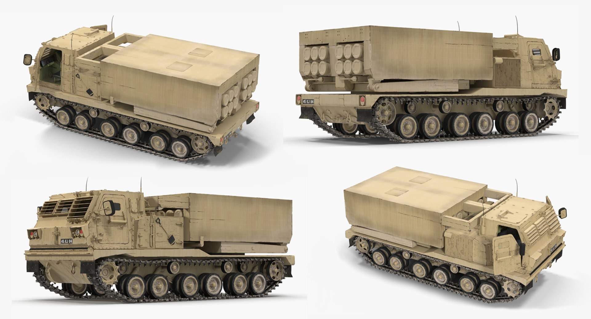 M270 mlrs desert rigged 3D model - TurboSquid 1154582