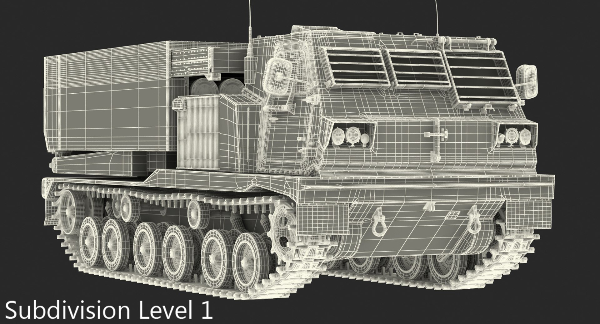 M270 mlrs desert rigged 3D model - TurboSquid 1154582