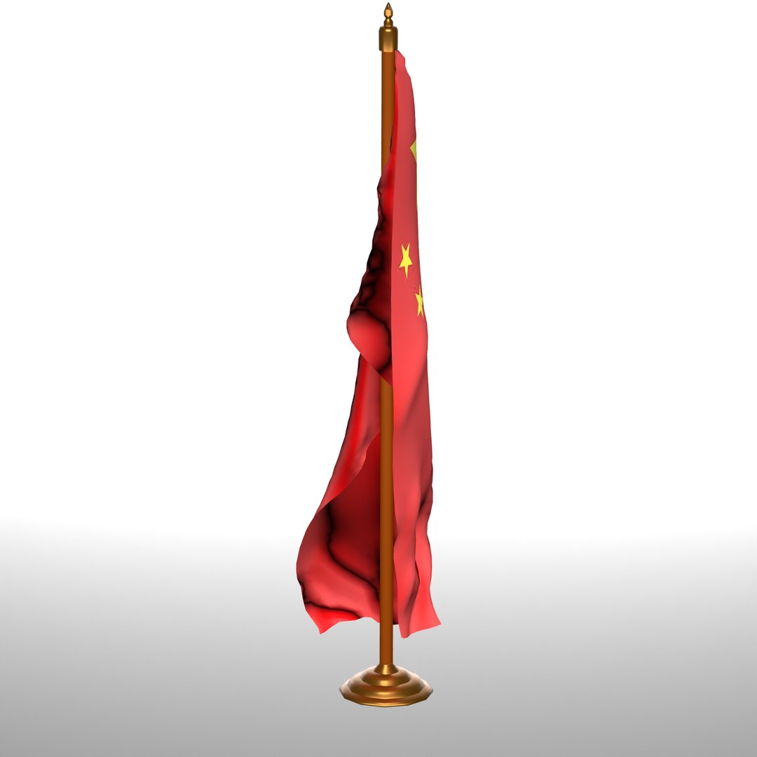 3D CHINA Table Flag T Model - TurboSquid 2282078
