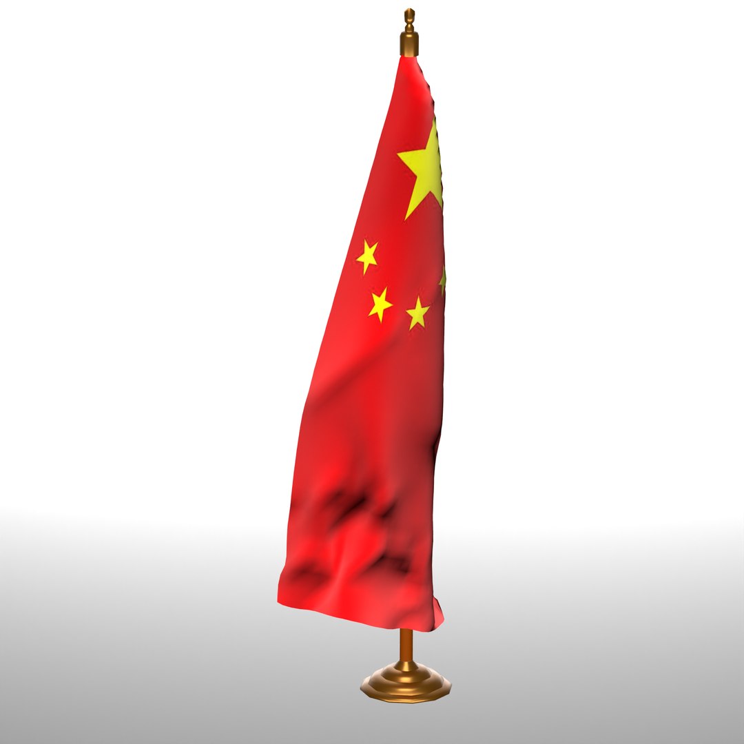 3D CHINA Table Flag T Model - TurboSquid 2282078