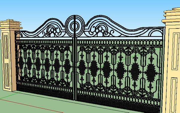 SketchUp Gate Models | TurboSquid