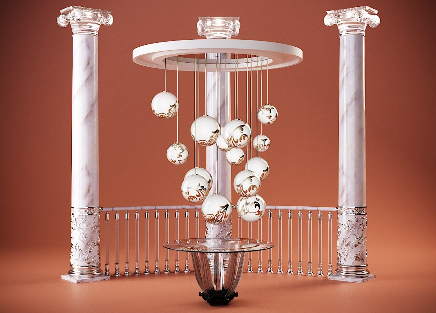 3D Interior Elements Luxury Model - TurboSquid 1391889
