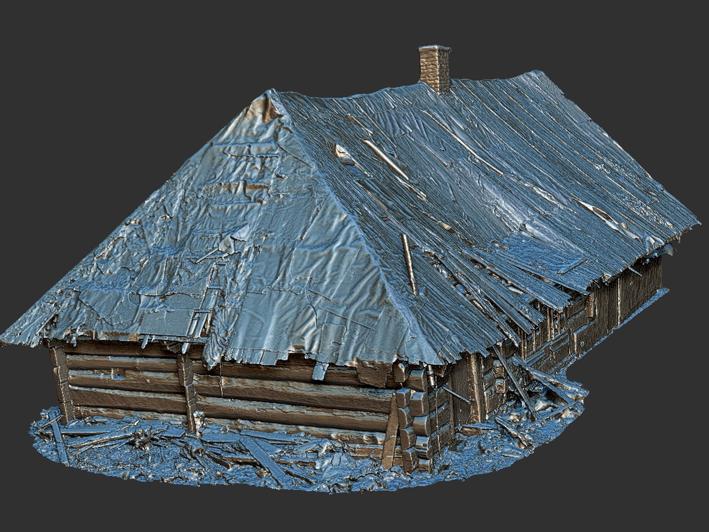 Cottage Ruin 3D Model - TurboSquid 1859988