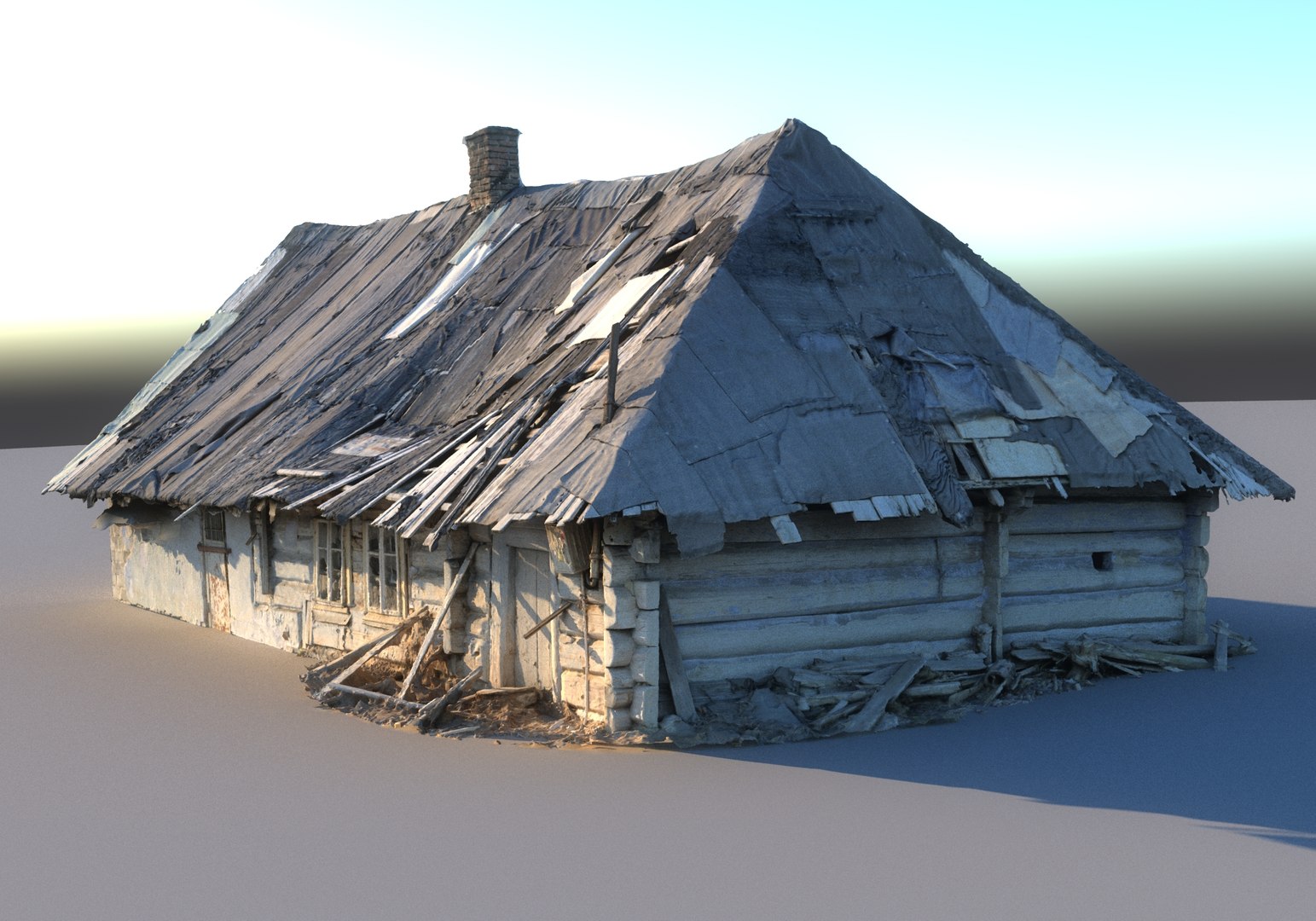 Cottage Ruin 3D Model - TurboSquid 1859988