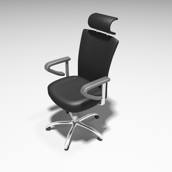 3d model executive office leather chair