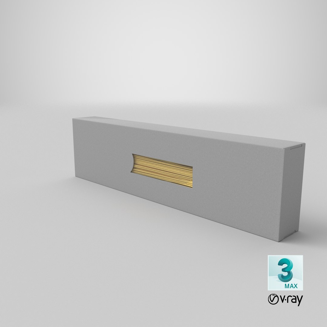 3D Spaghetti Pasta Box Template - TurboSquid 1509546