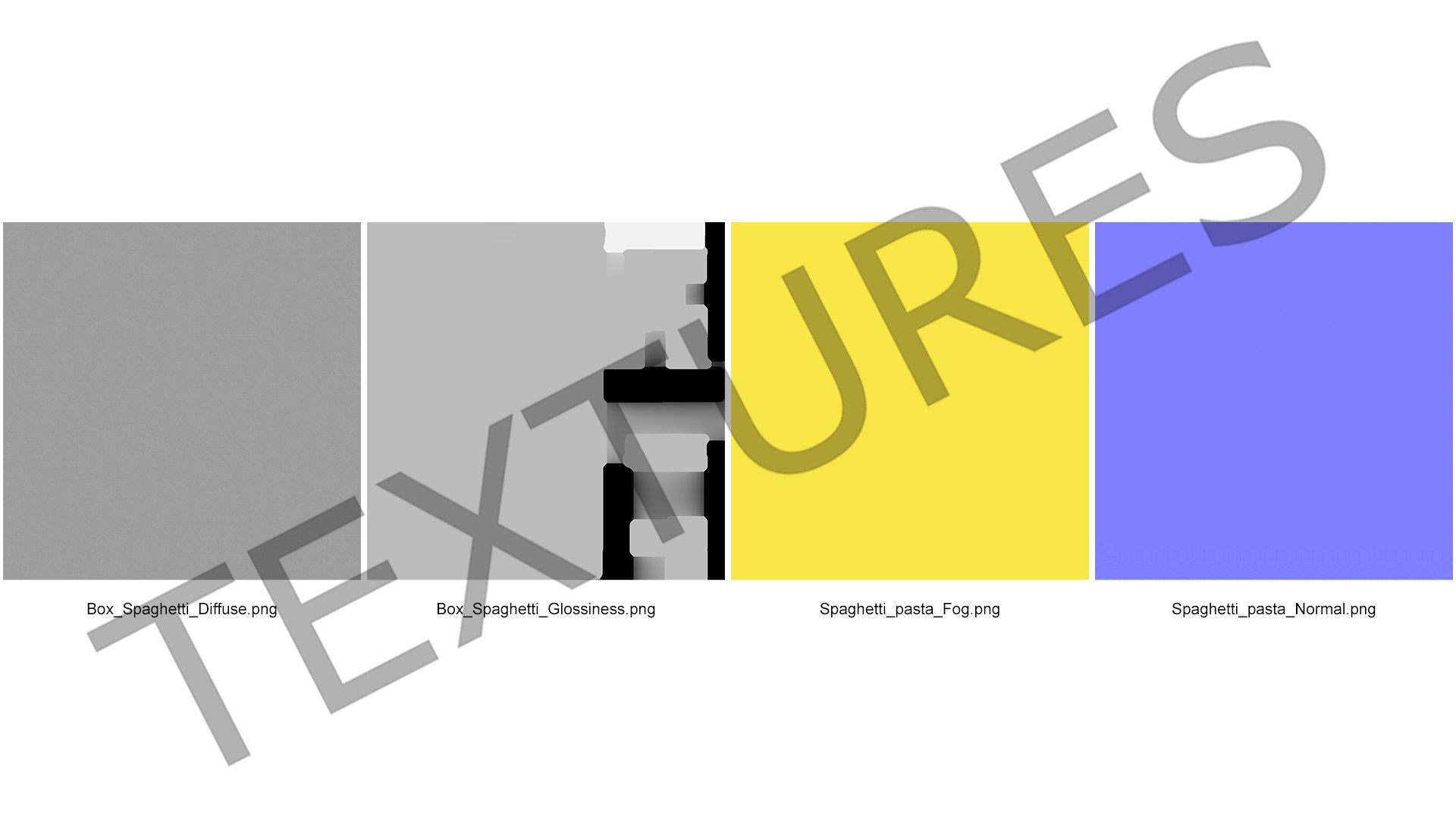 3D spaghetti pasta box template - TurboSquid 1509546