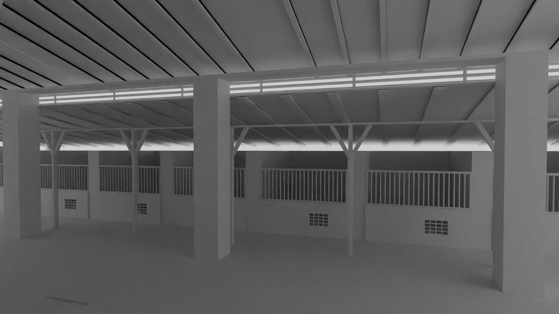 Horse Stable 3D Model - TurboSquid 2159151