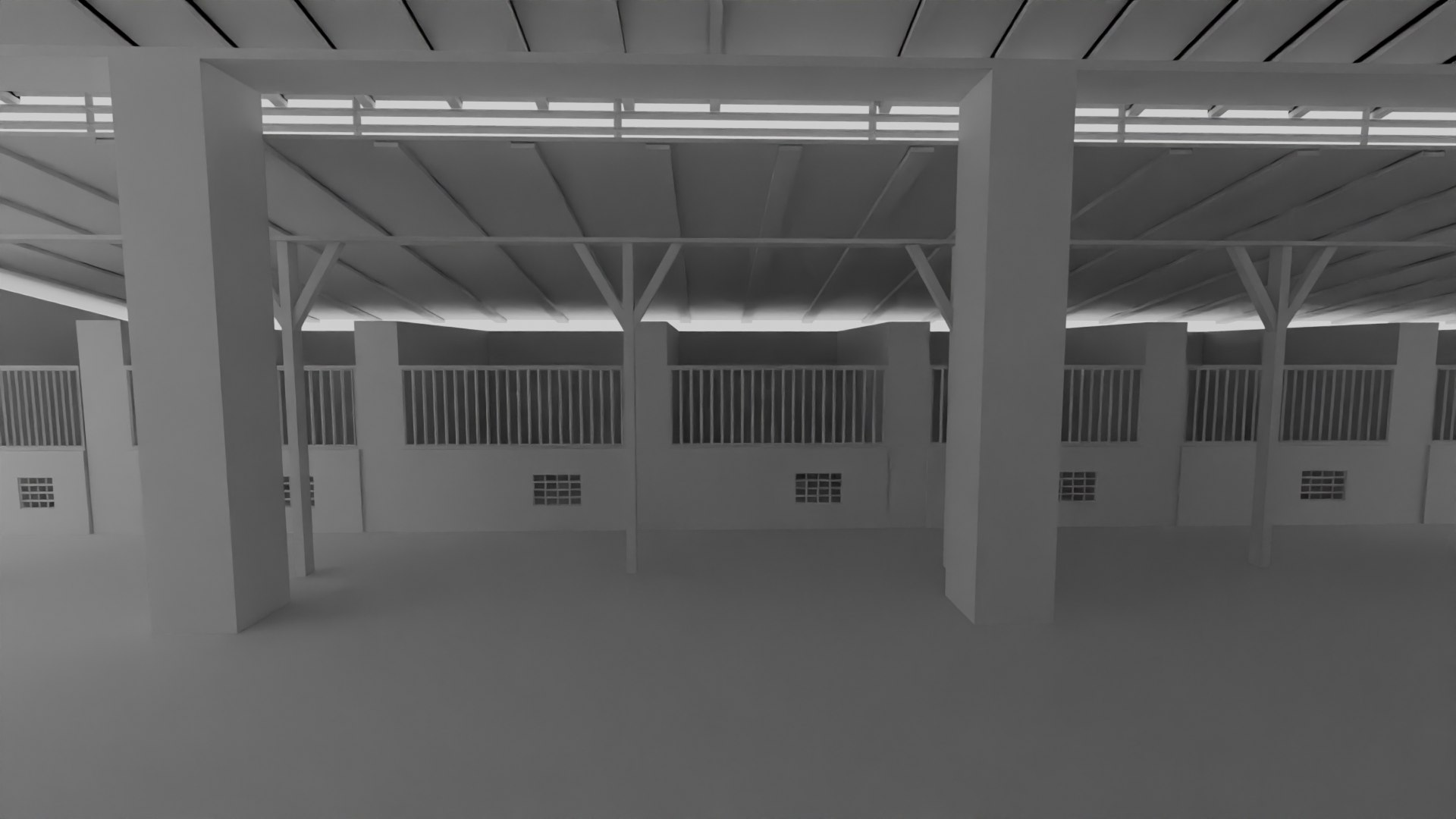 Horse Stable 3D Model - TurboSquid 2159151