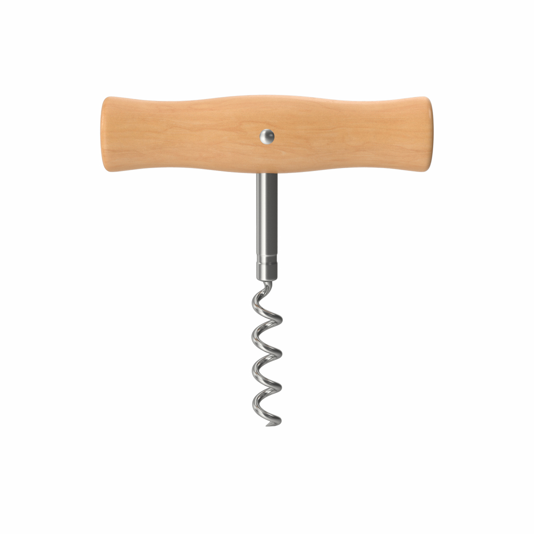 Wooden Corkscrew model - TurboSquid 2178297