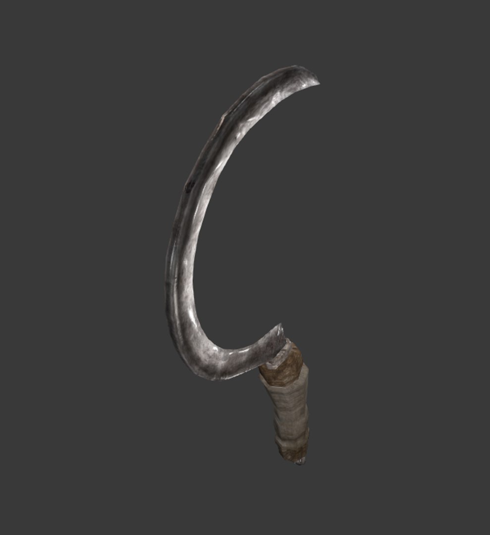 3d Model Of Sickle Ready