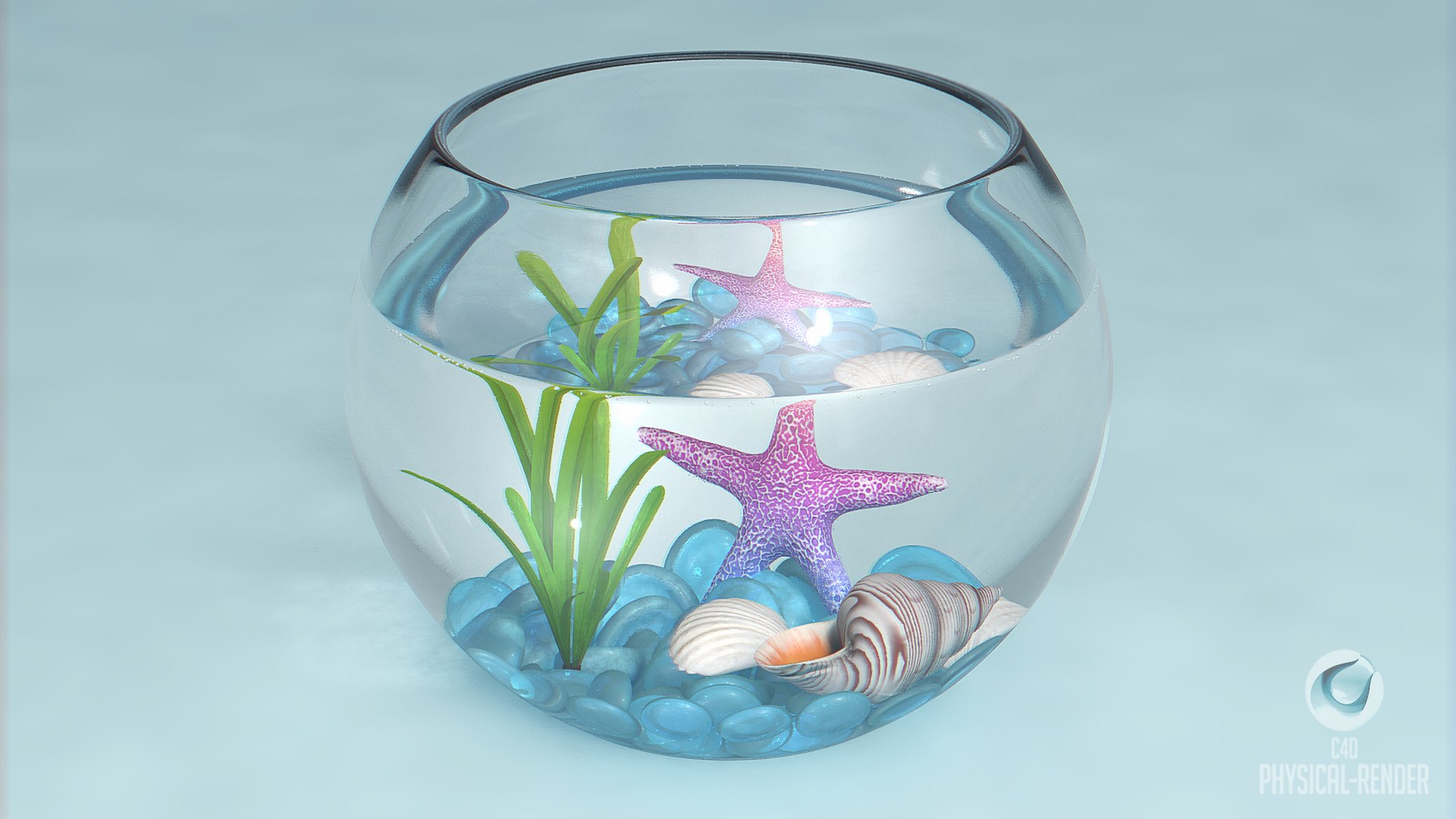 Fishbowl Glass For Goldfish Aquarium 8K 3D - TurboSquid 1863109