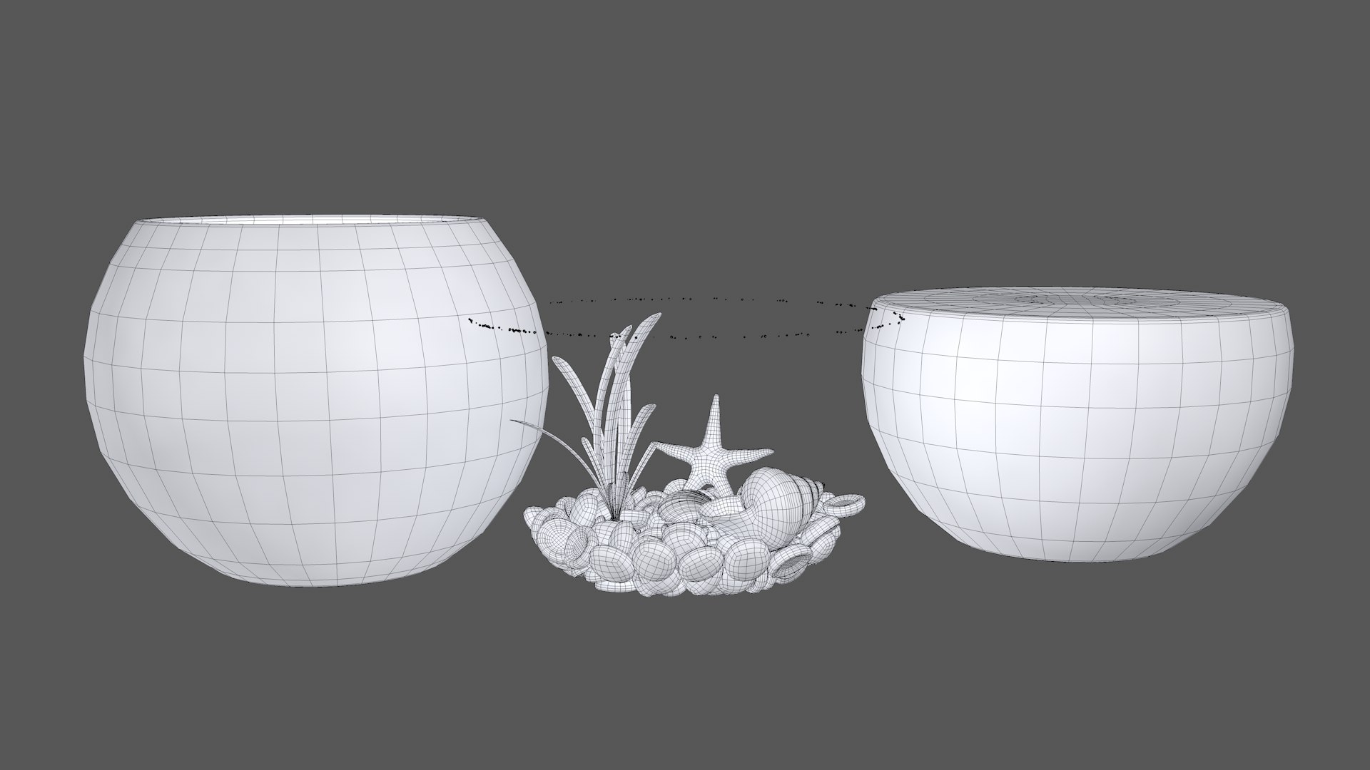 Fishbowl Glass For Goldfish Aquarium 8K 3D - TurboSquid 1863109