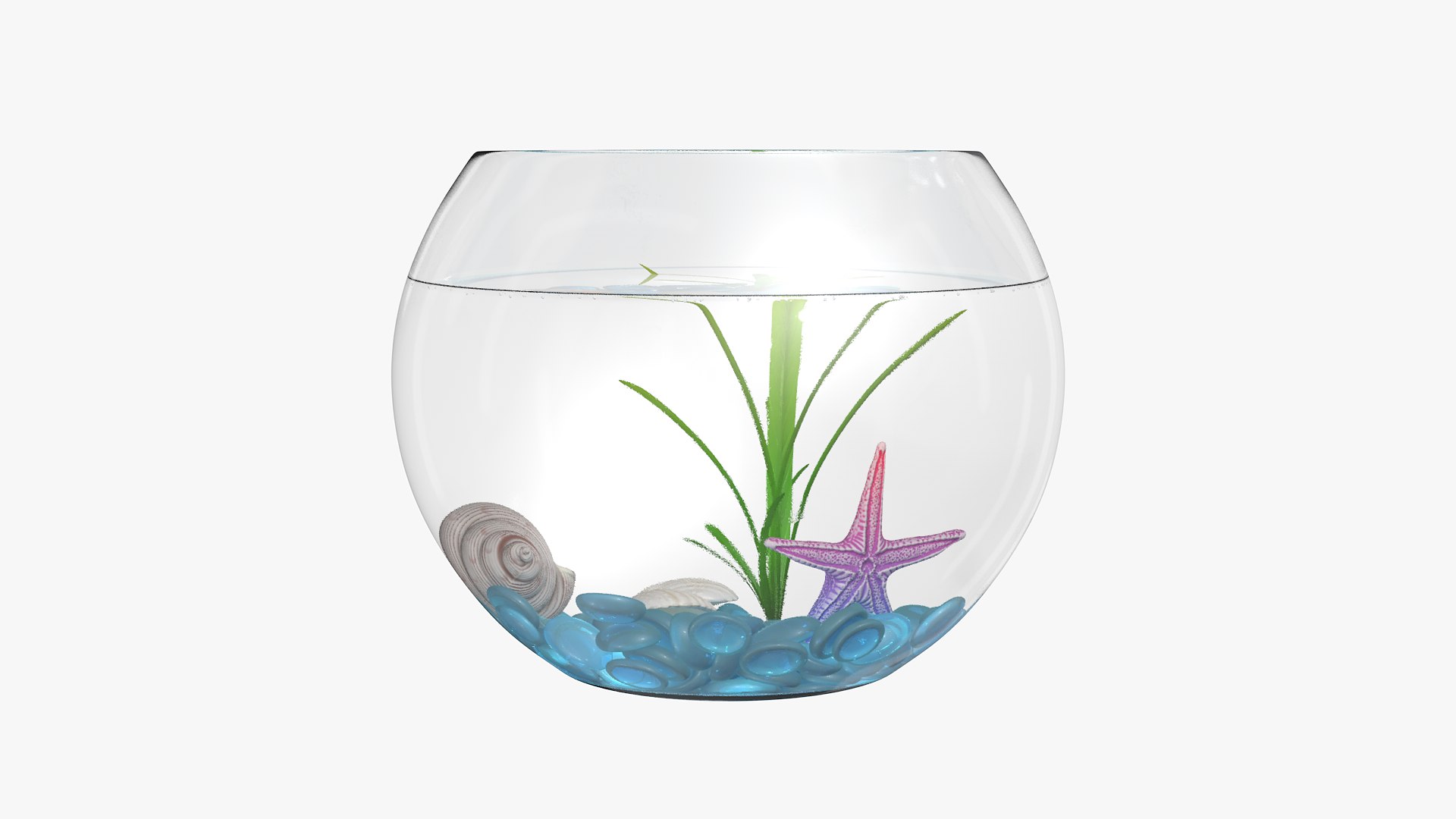 Fishbowl Glass For Goldfish Aquarium 8K 3D - TurboSquid 1863109