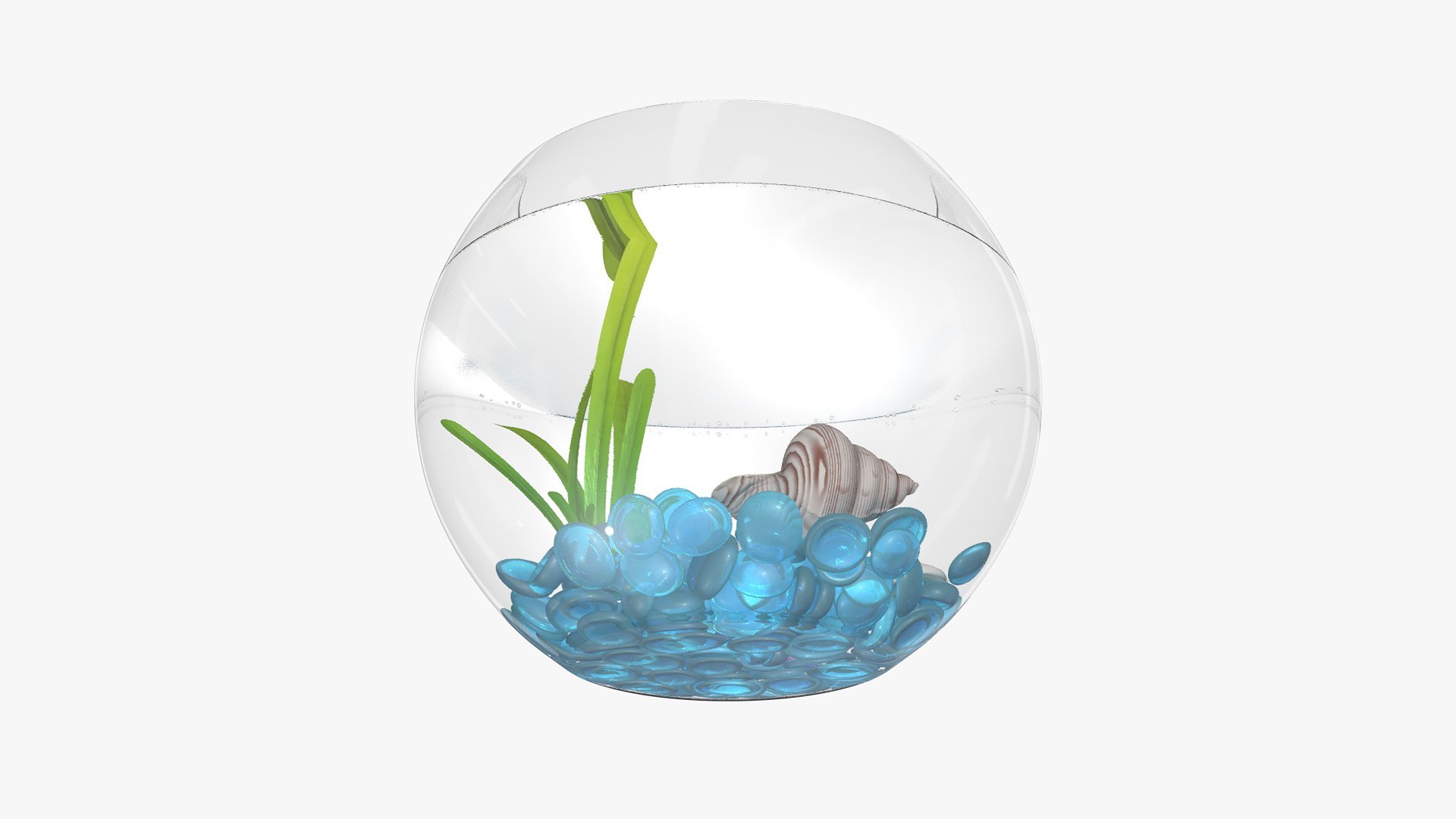 Fishbowl Glass For Goldfish Aquarium 8K 3D - TurboSquid 1863109