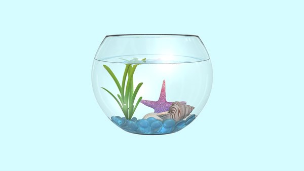 Fishbowl Glass for Goldfish Aquarium 8K 3D - TurboSquid 1863109