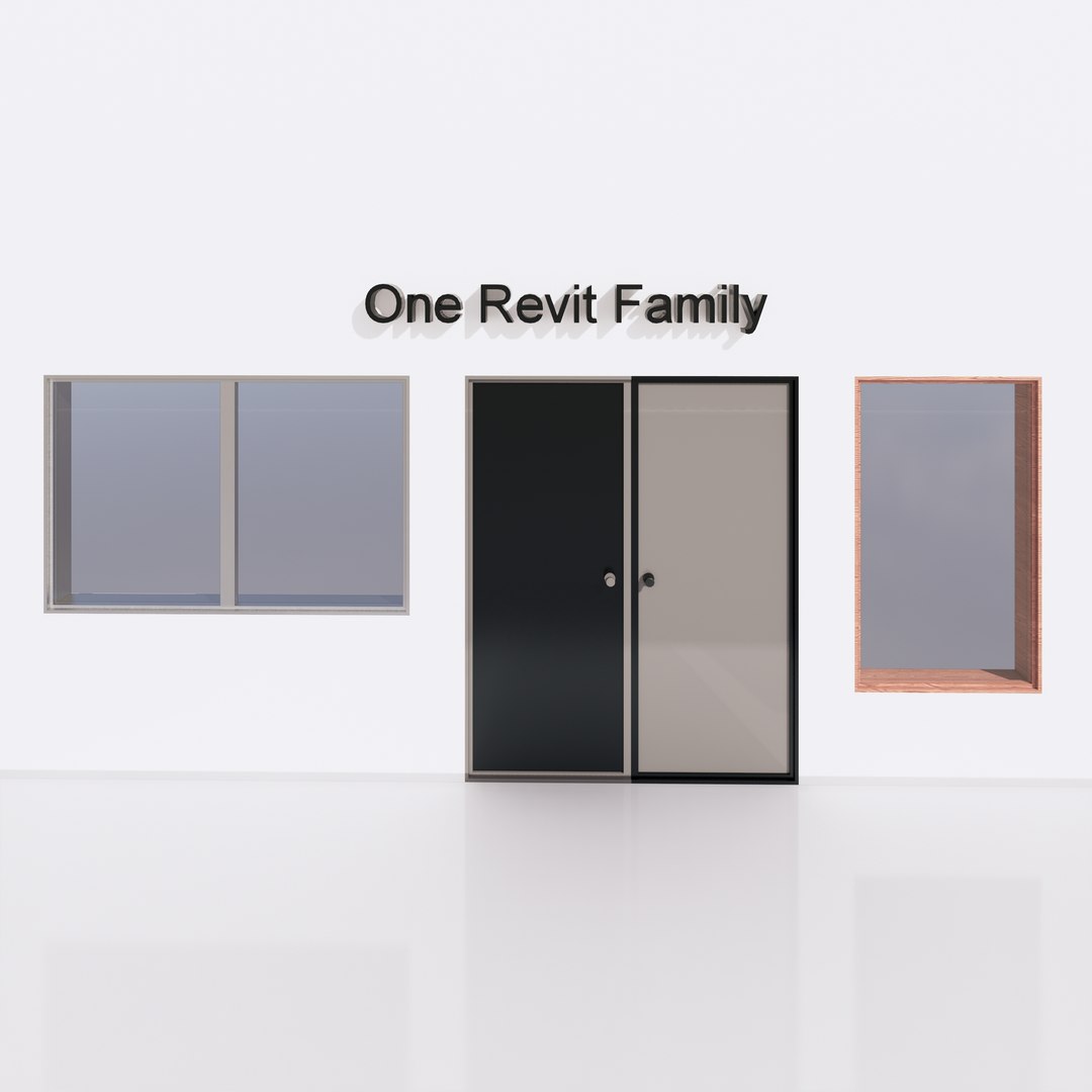 3D Revit Family Door Model - TurboSquid 1678627