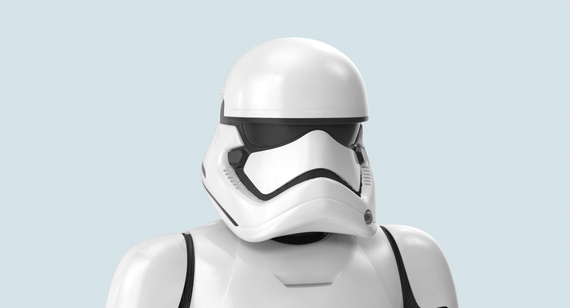 3d model of standing stormtrooper
