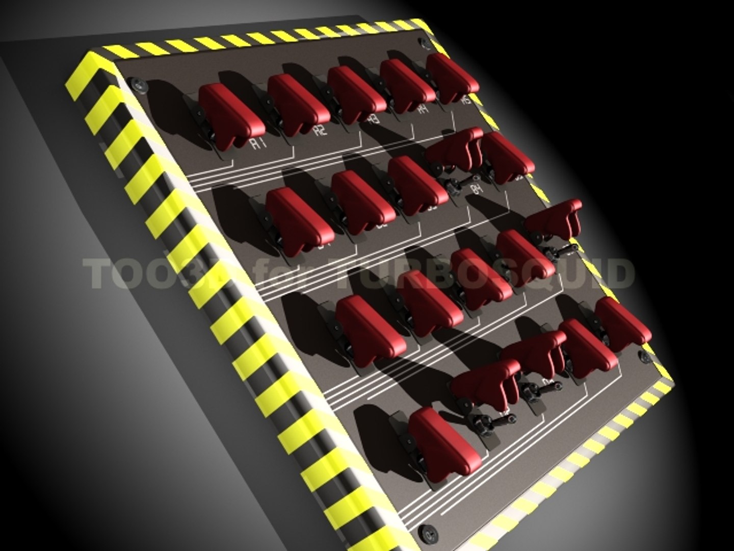 3d Switch Panel Model