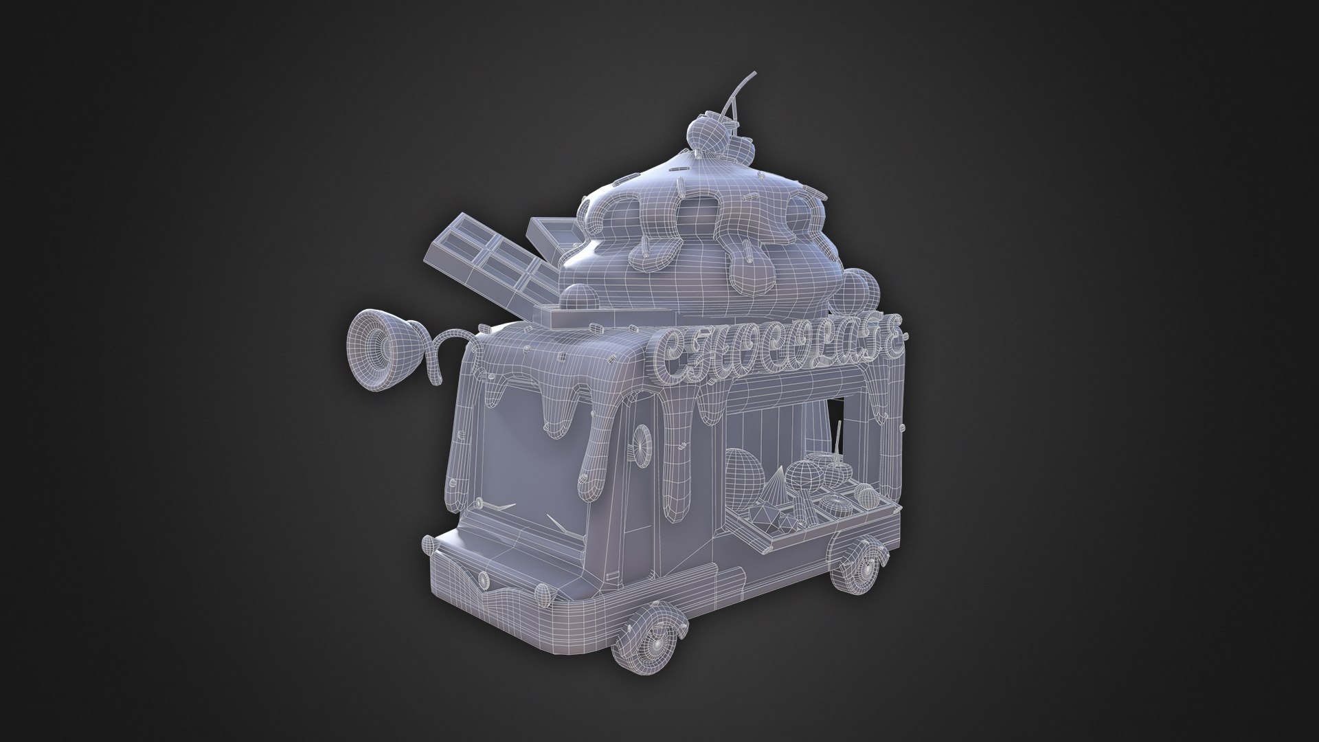 Asset - Cartoons - Food Car - Chocolate Car 3D Model - TurboSquid 2154091
