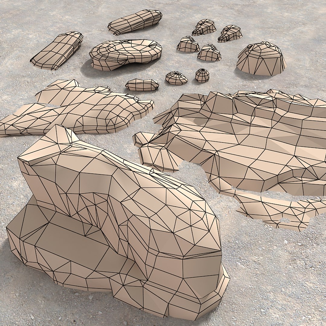 stone rock 3d model