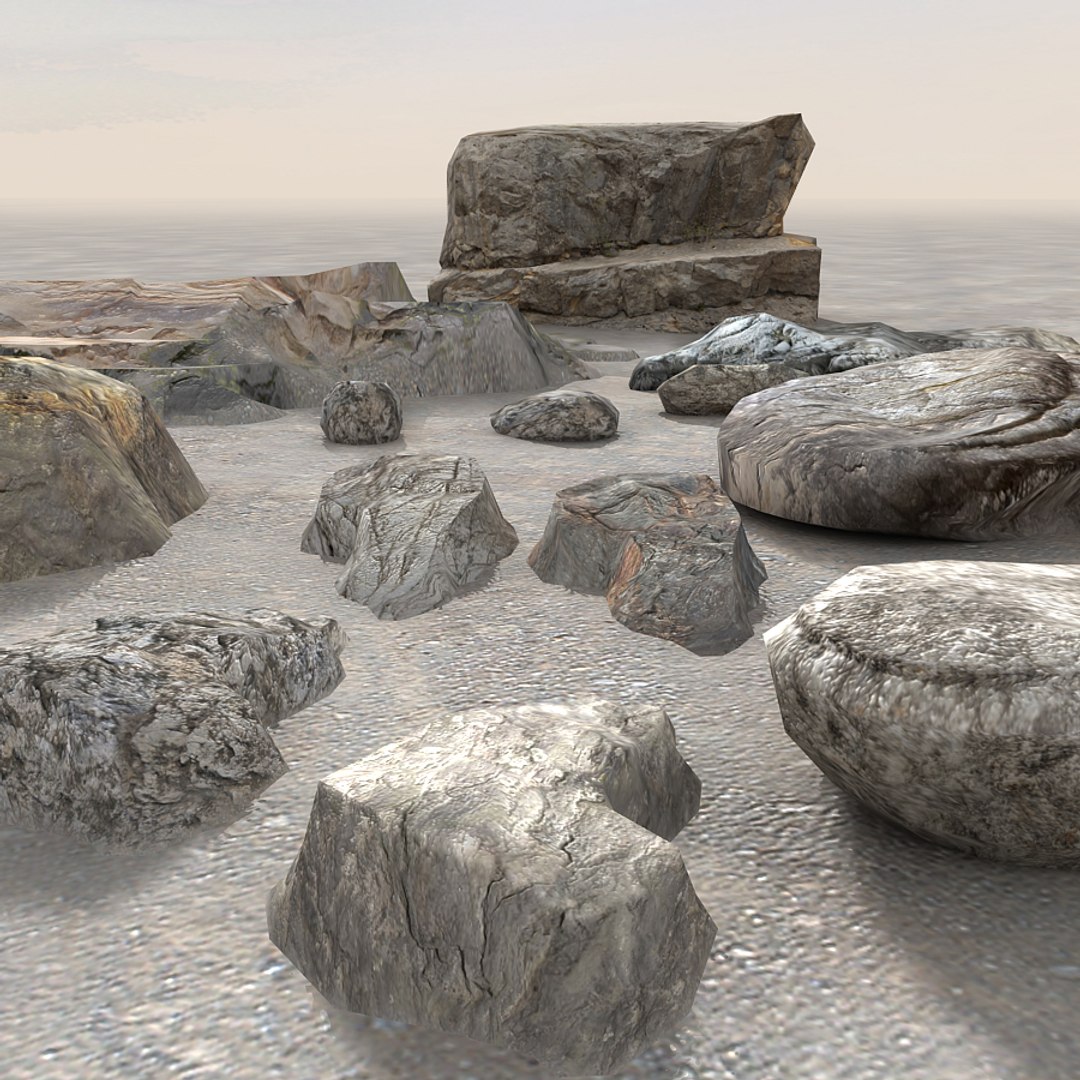 stone rock 3d model